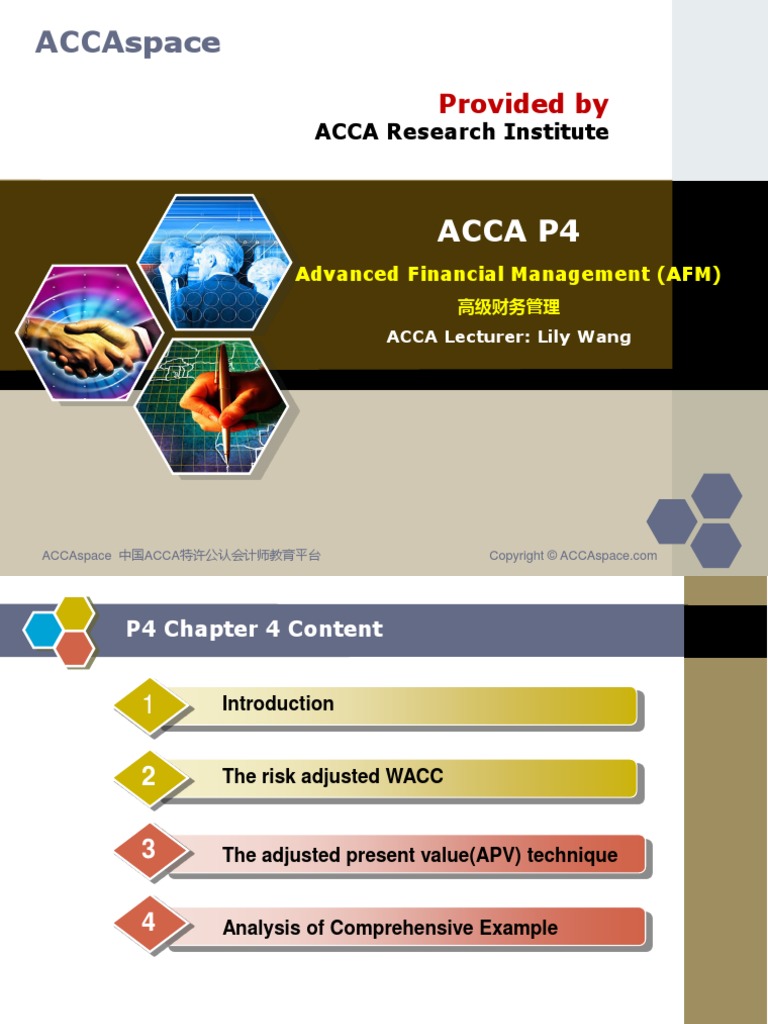 P4 Chapter 04 Risk Adjusted WACC and Adjusted Present Value PDF | PDF ...
