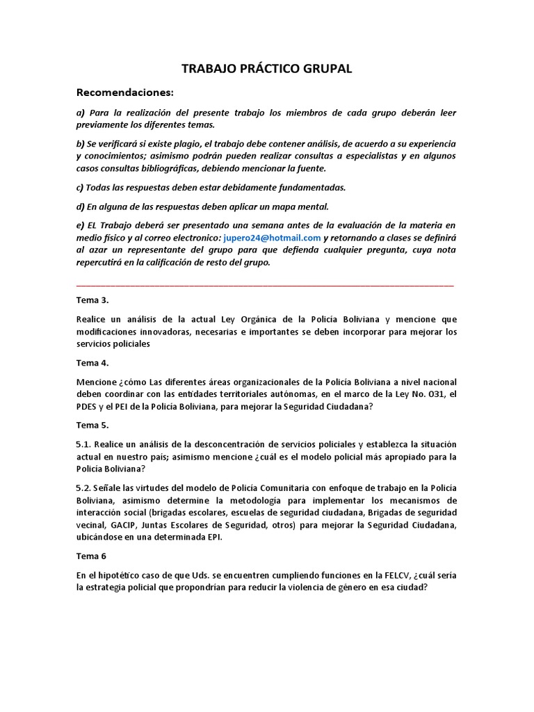 2 Do. Trabajo Practico Grupal | PDF
