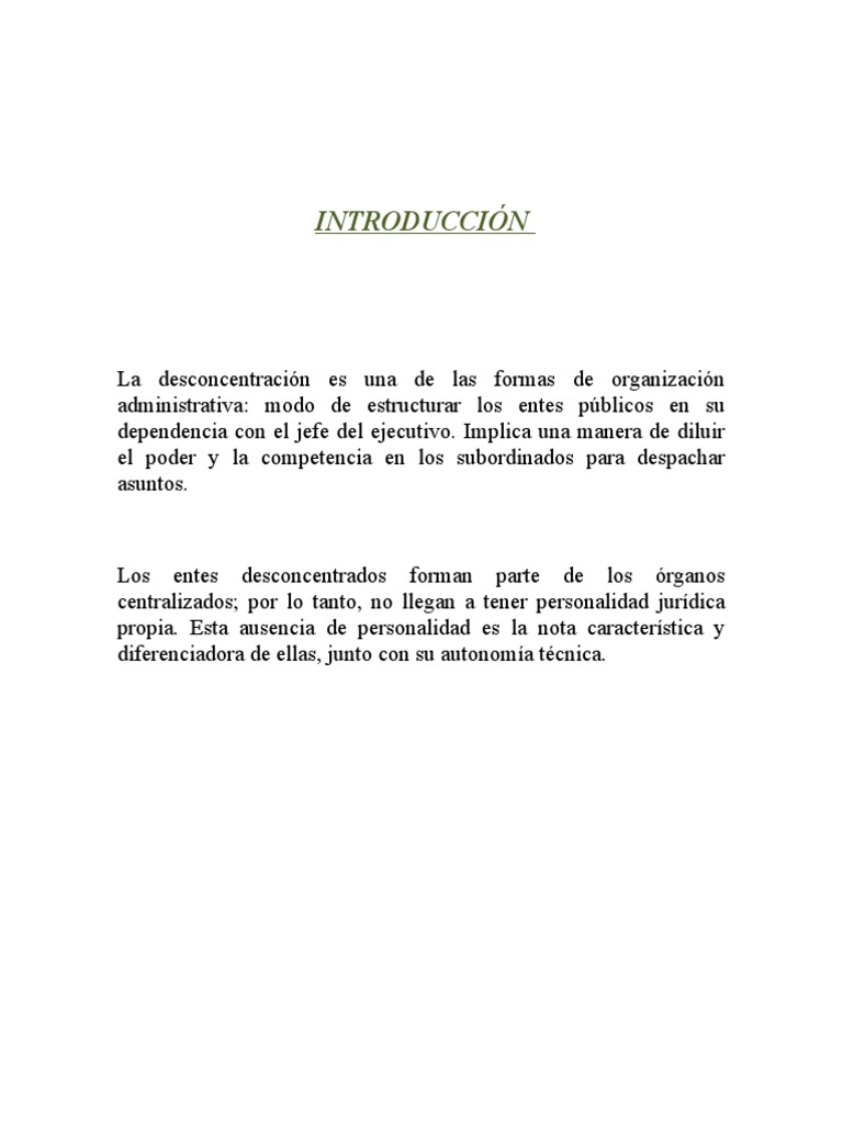 La desconcentración administrativa: concepto, características y tipos ...