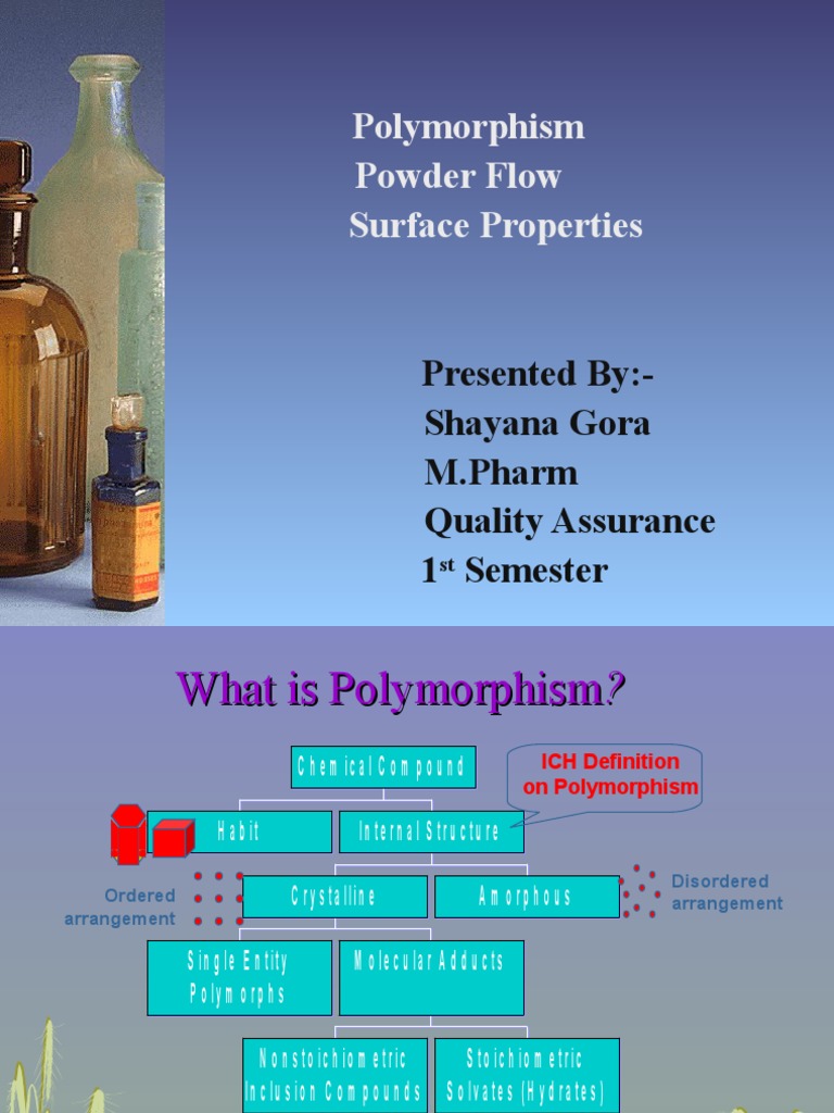 Polymorphism in Pharmaceutical Science | PDF | Differential Scanning ...