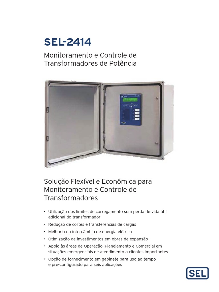 SEL-2414 Monitoramento e Controle de Transformadores de Potência PDF ...