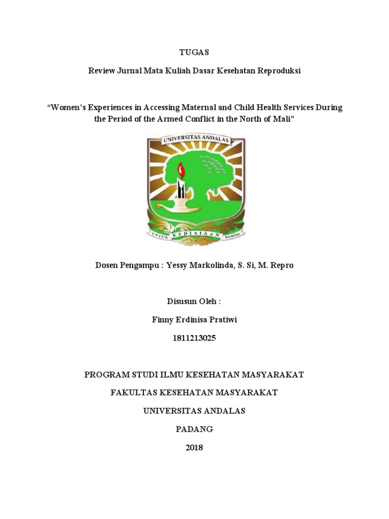 Contoh Format Tugas Dasar Kespro PDF | PDF
