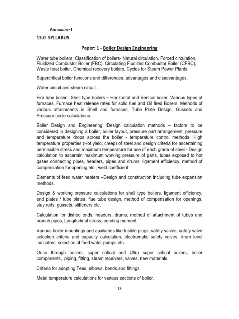 Syllabus - CBB - CP Exam | PDF | Boiler | Pipe (Fluid Conveyance)