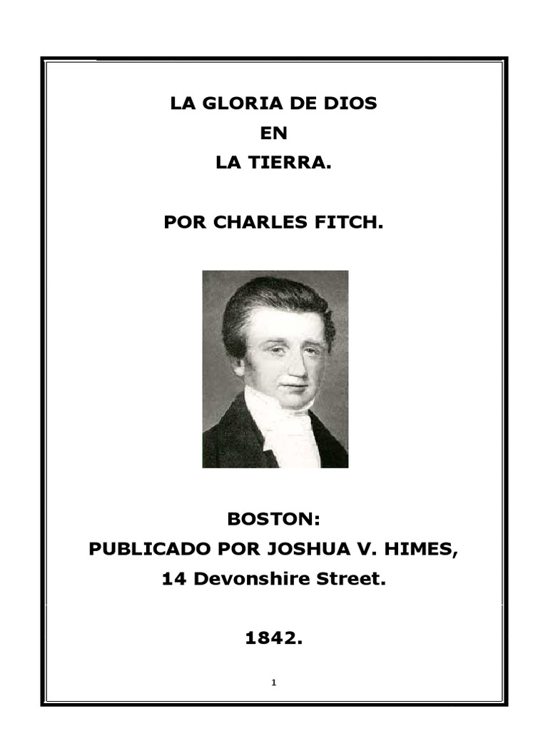 La Gloria de Dios - Charles Fitch | PDF | Resurrección | Cristo (título)