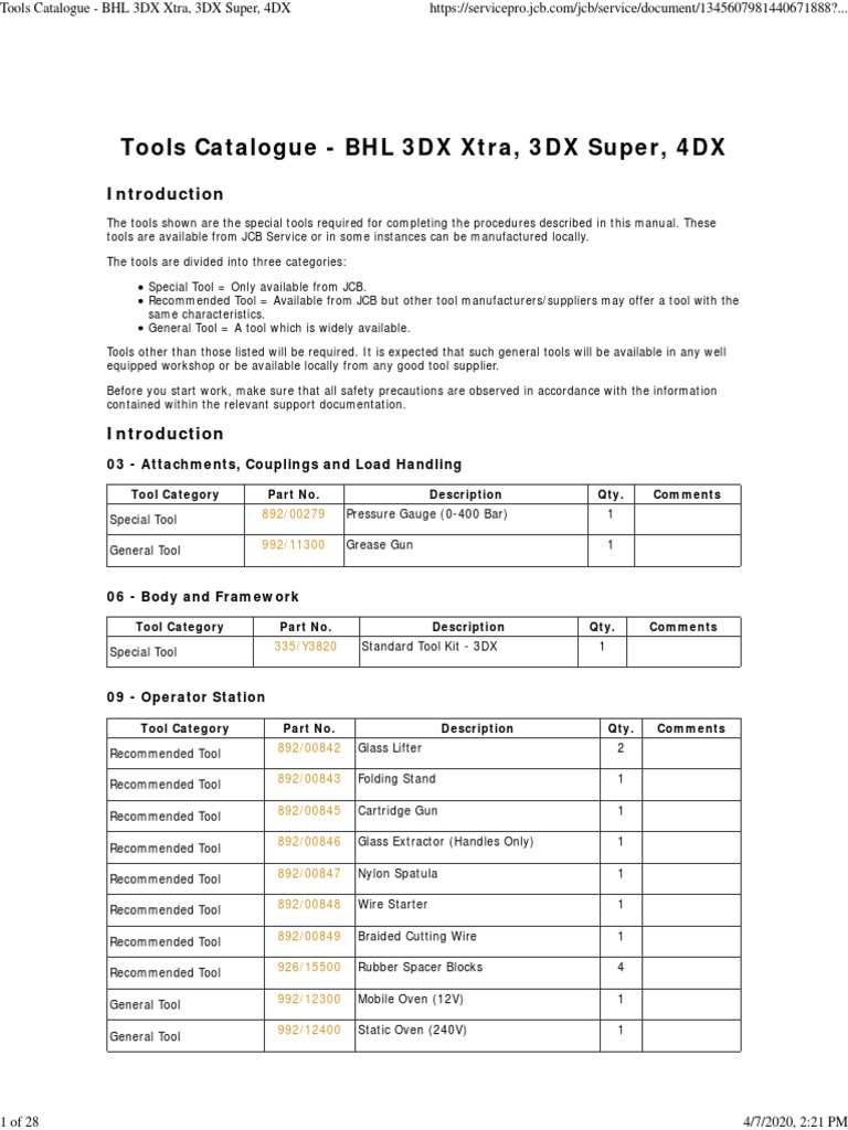 Tools Catalogue - BHL 3DX Xtra, 3DX Super, 4DX | PDF | Fuel Injection ...