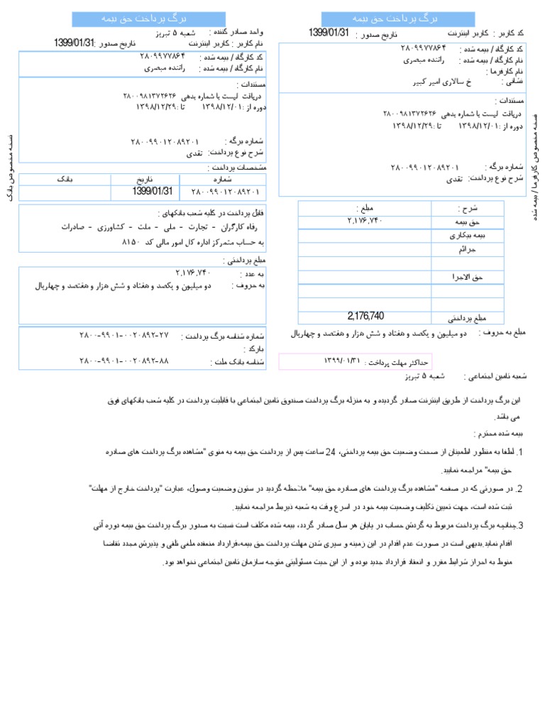 Payment Order Report | PDF