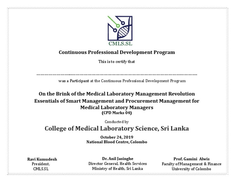 Certificate Laboratory Management | PDF