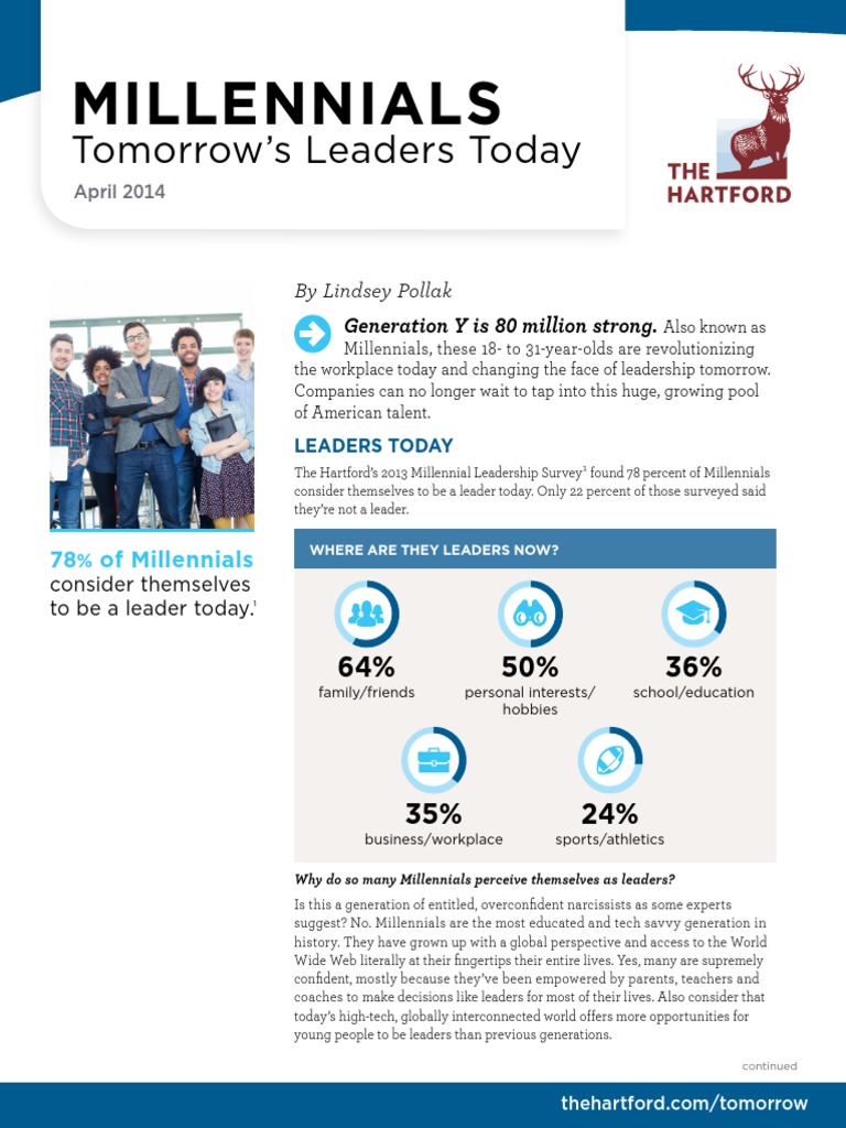 Millennials: Tomorrow's Leaders Today | PDF | Millennials | Mentorship