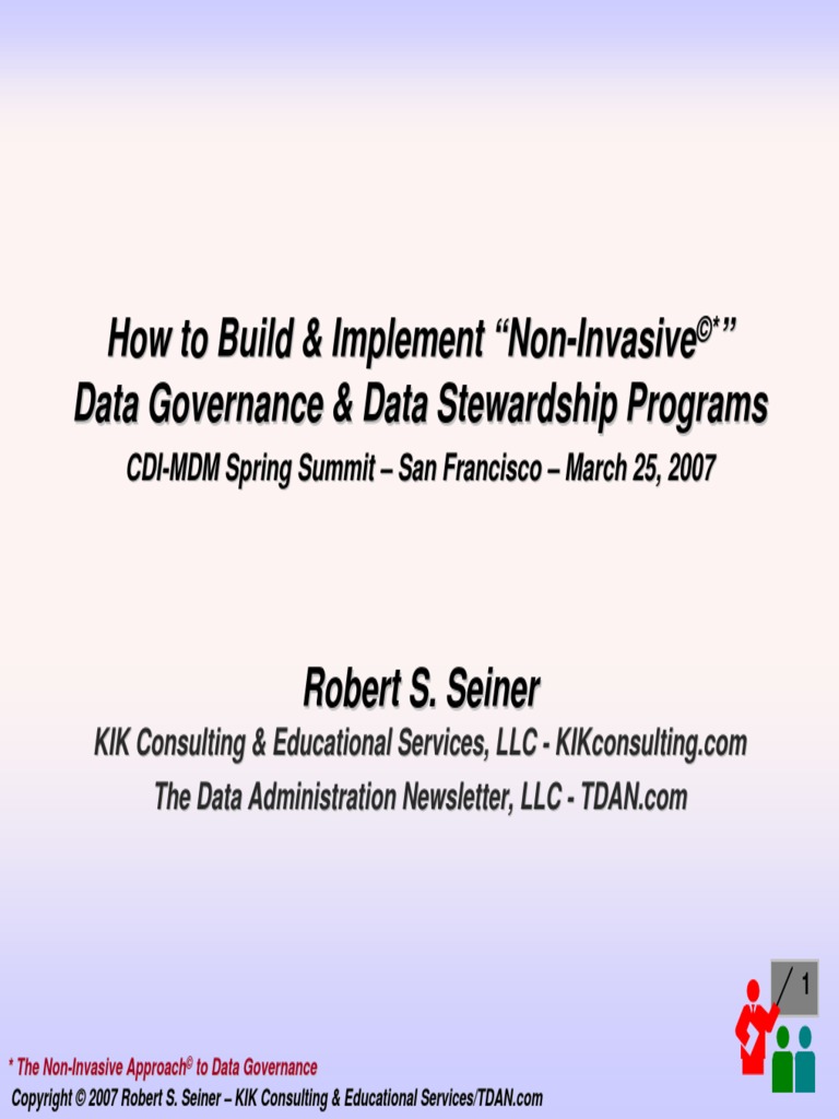 How To Build & Implement " Non - Invasive " Data Governance & Data ...