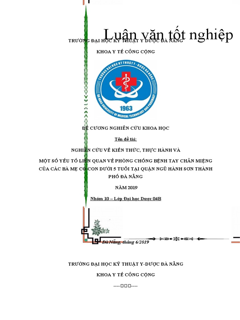 NHￓM 10 ĐH DƯỢC 4B ĐỀ CƯƠNG NCKH | PDF