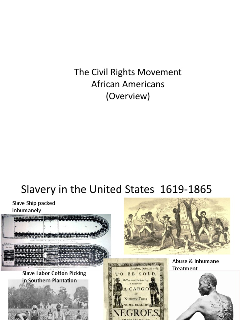 Civil Rights Overview PowerPoint | PDF | March On Washington For Jobs ...