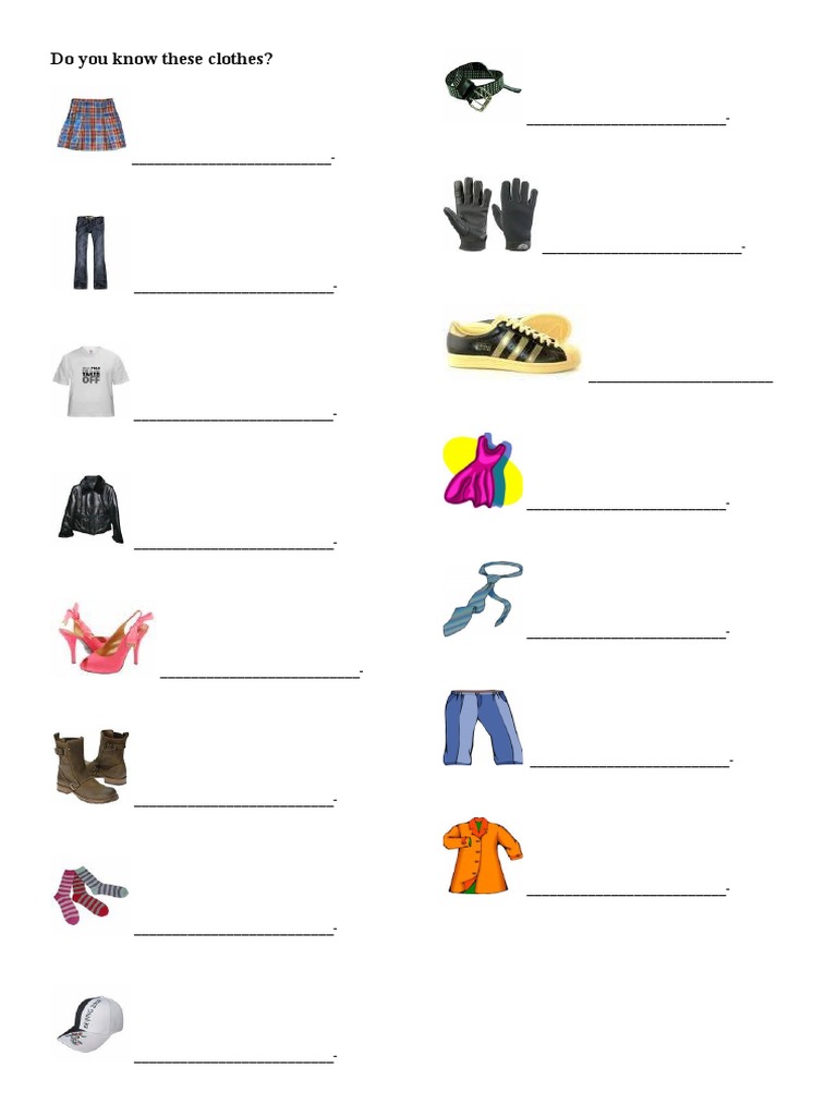Common Clothing Types Explained | PDF