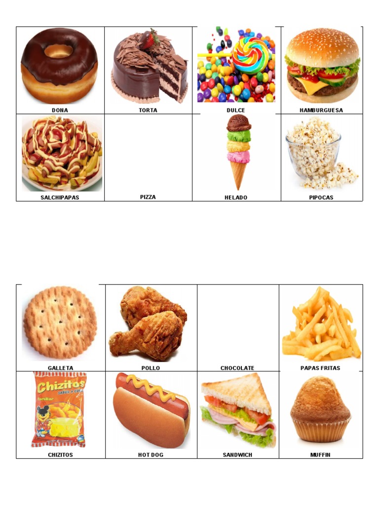 Comida Chatarra 8X8 | PDF