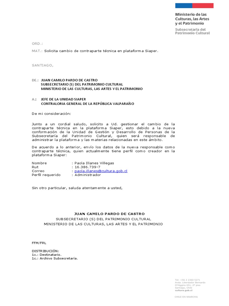 Oficio Siaper | PDF | Ciencias sociales | Viajes y turismo