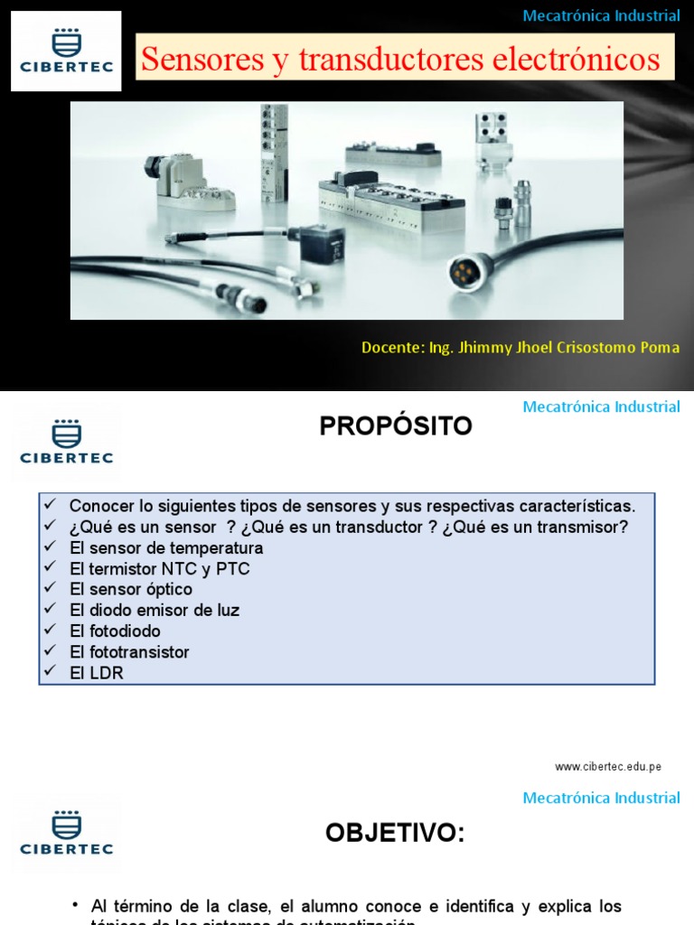 Sensores y Transductores Electrónicos | PDF | Sensor | Ingenieria Eléctrica