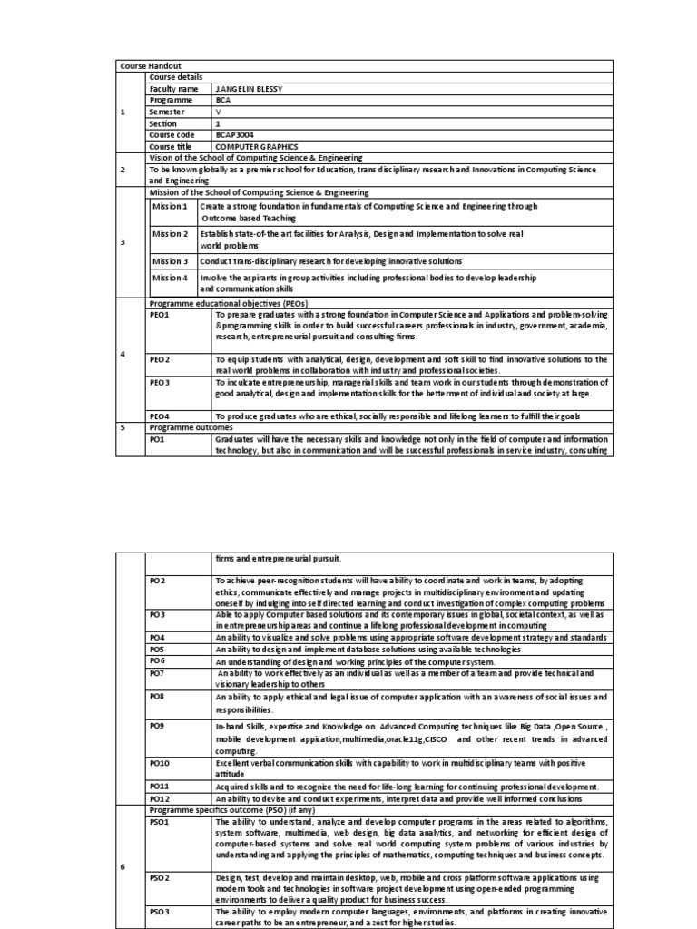 BCAP3003 - COMPUTER GRAPHICSm | Download Free PDF | 2 D Computer Graphics | Computing