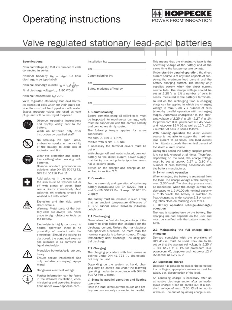 Charging Guide for Lead Acid Batteries | PDF | Rechargeable Battery ...