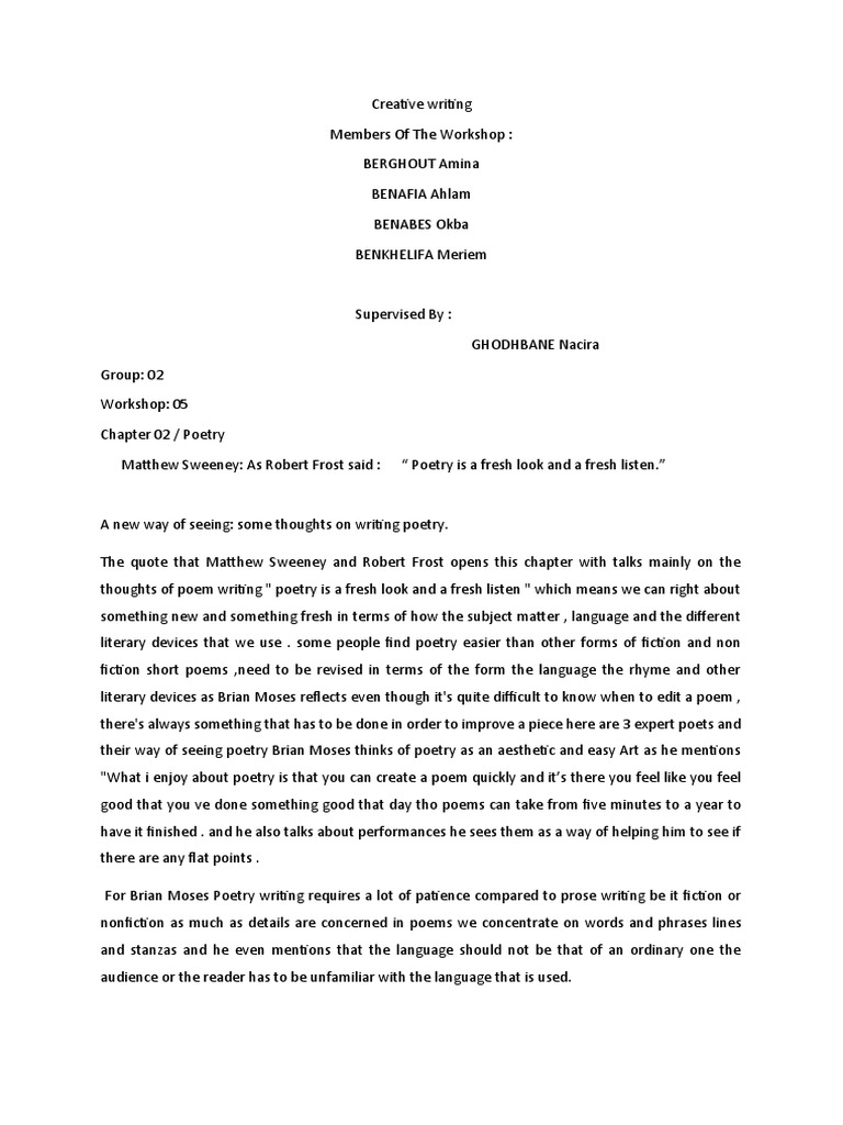 An Analysis of Perspectives on Poetry from Experts | PDF | Poetry ...