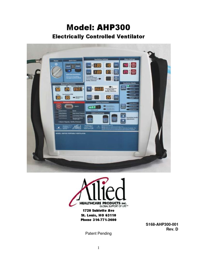 Allied Health-Ahp300-Manual | PDF | Breathing | Exhalation