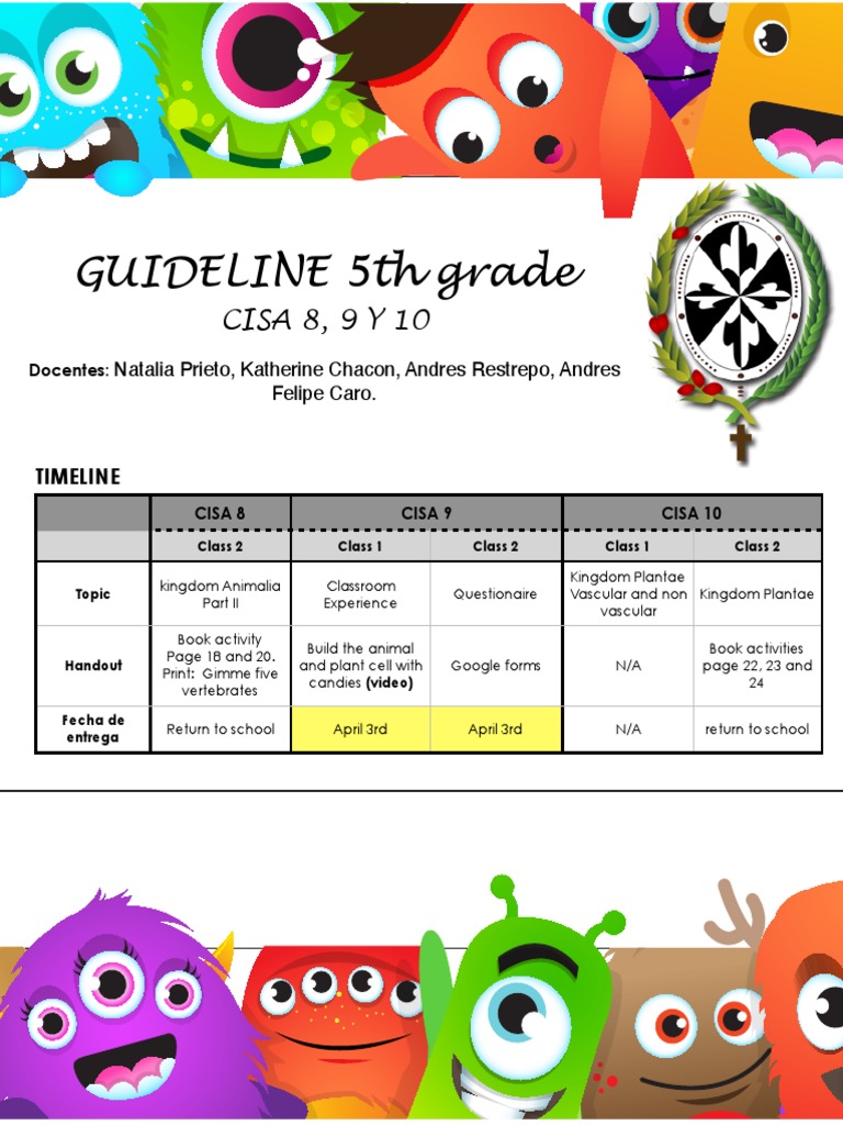 5th Grade Science Class Guide | PDF | Plants | Cell (Biology)