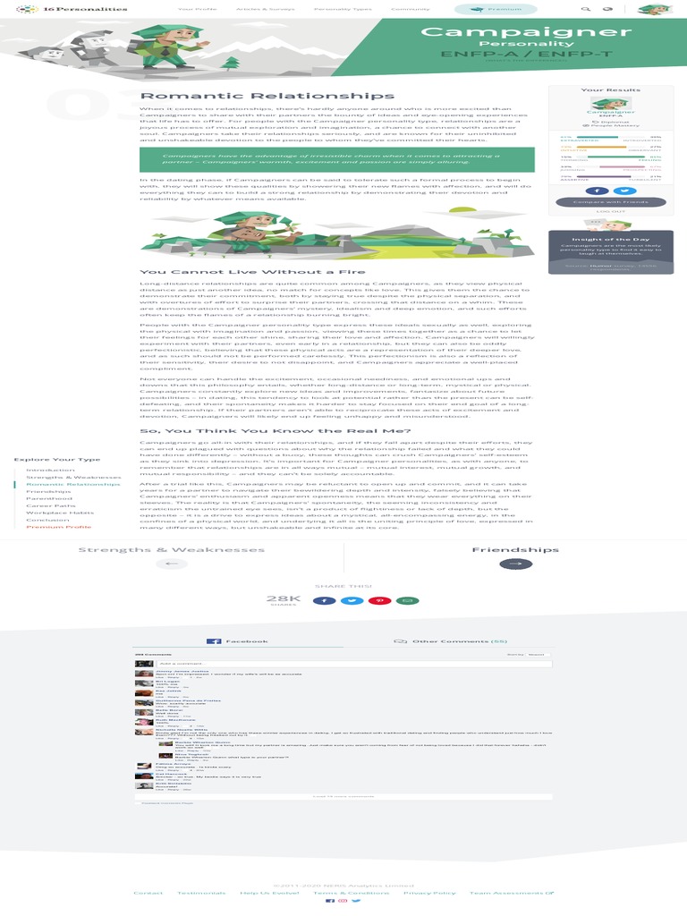 Romantic Relationships - Campaigner (ENFP) Personality ...