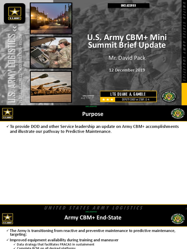 Army-Brief U.S. Army CBM Mini Summit Brief Update | PDF | Artificial ...