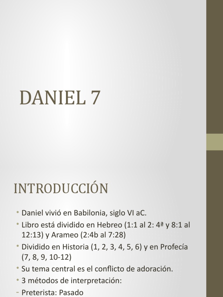 Daniel 7 | PDF | Papa | Daniel (figura bíblica)