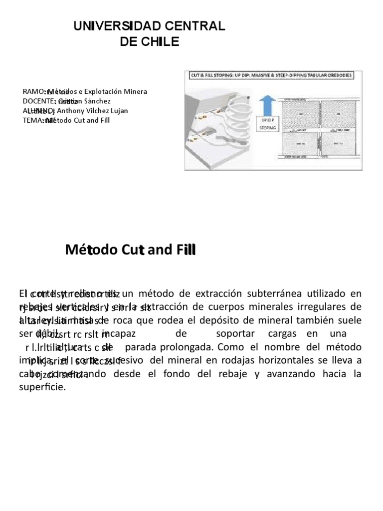 Cut and Fill | PDF | Minería | Materiales