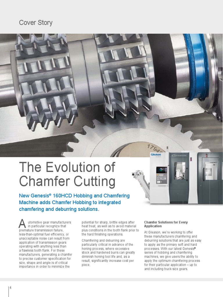 The Evolution of Chamfer Cutting: Cover Story | PDF | Gear | Metalworking