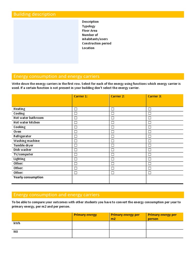An Energy Audit of a Residential Building: Documenting Building Details ...