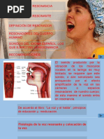Tipos y Funciones de los Resonadores Vocales | PDF | Sonido | Boca