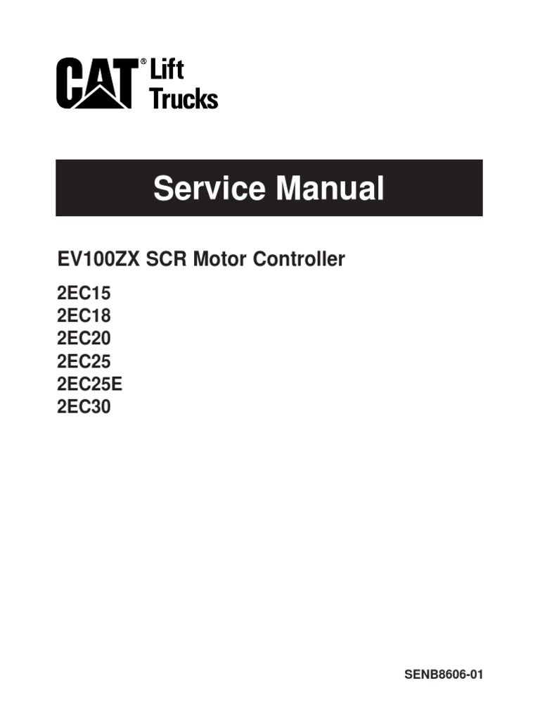 Service Manual: EV100ZX SCR Motor Controller | PDF | Electric Motor ...