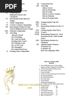 Program Flow Pageant Night 1 | PDF