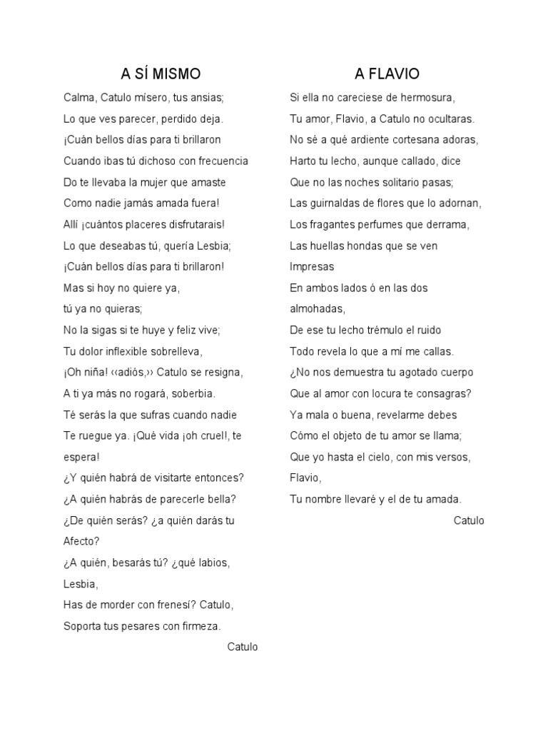 Poemas de Catulo | PDF
