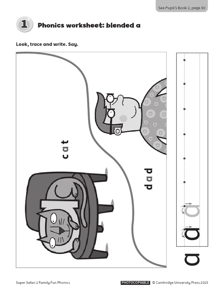 Super Safari 2 Family Fun - Phonics Worksheet U1 | PDF
