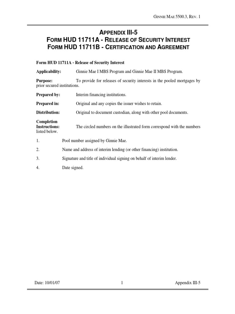 A III-5 F HUD 11711A - R S I F HUD 11711B - C A: Ppendix ORM Elease of ...