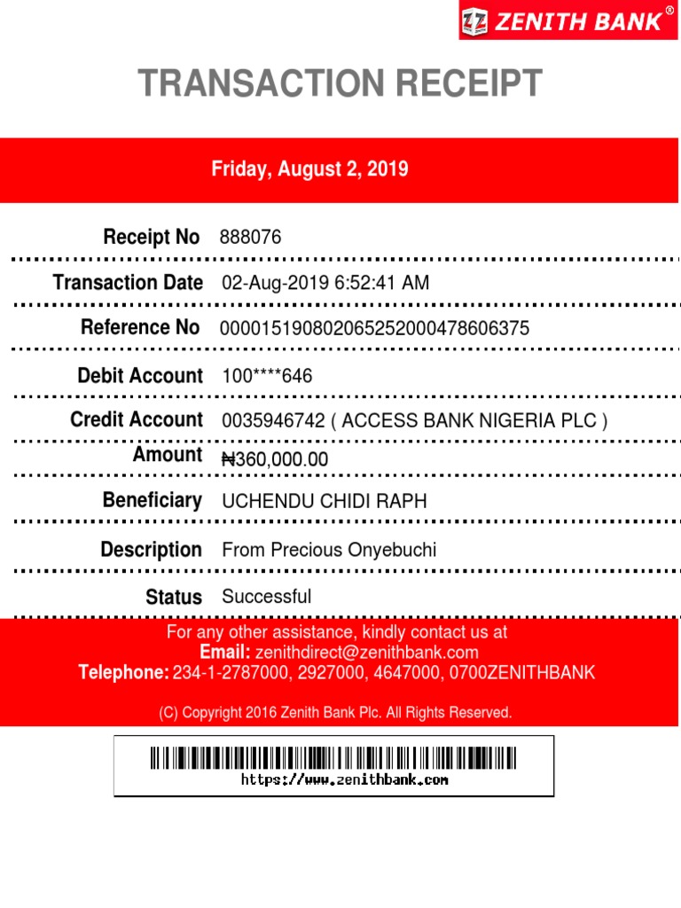 Transaction Receipt | PDF