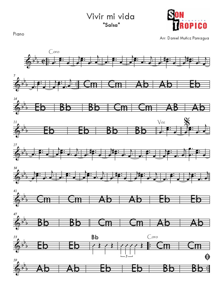 Vivir Mi Vida - Score - Score - Piano | PDF