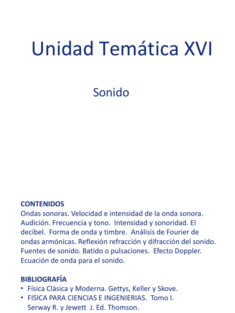 UT XVI-sonido | PDF | Olas | Sonido