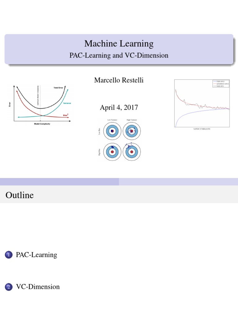 Machine Learning: PAC-Learning and VC-Dimension | Download Free PDF ...