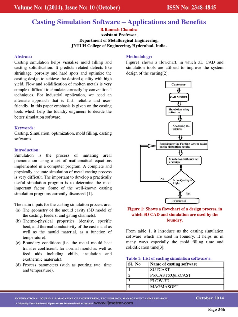 Casting Simulation Software - Applications and Benefits | PDF | Casting | Casting (Metalworking)