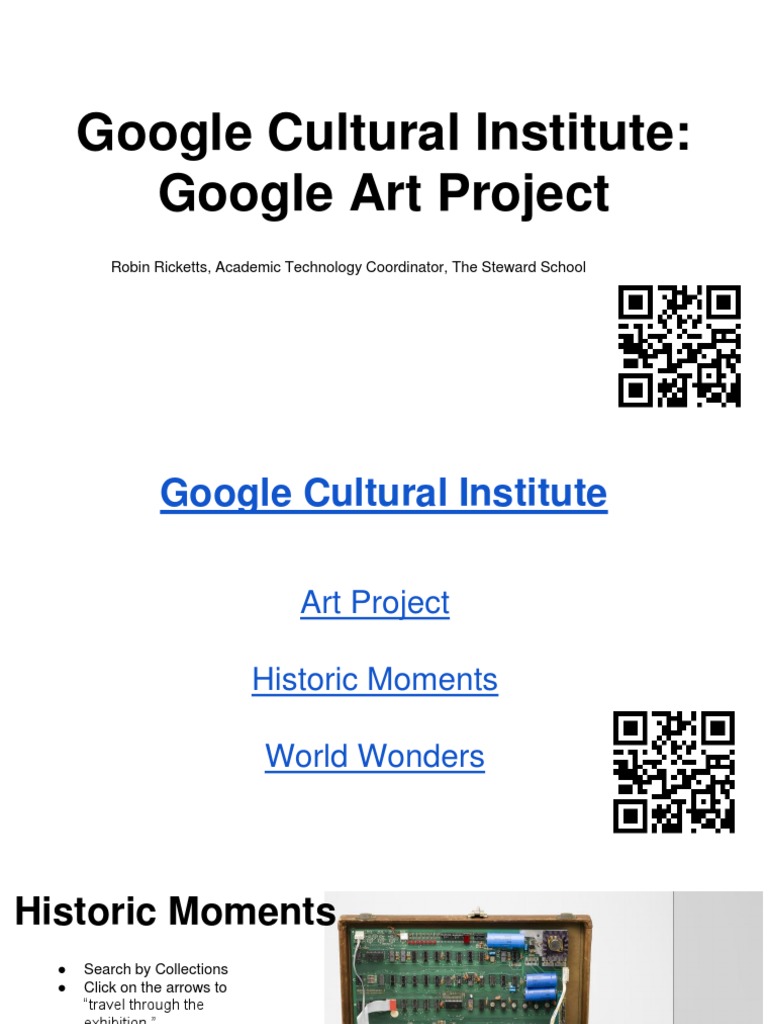 Google Cultural Institute: Google Art Project: Robin Ricketts, Academic ...