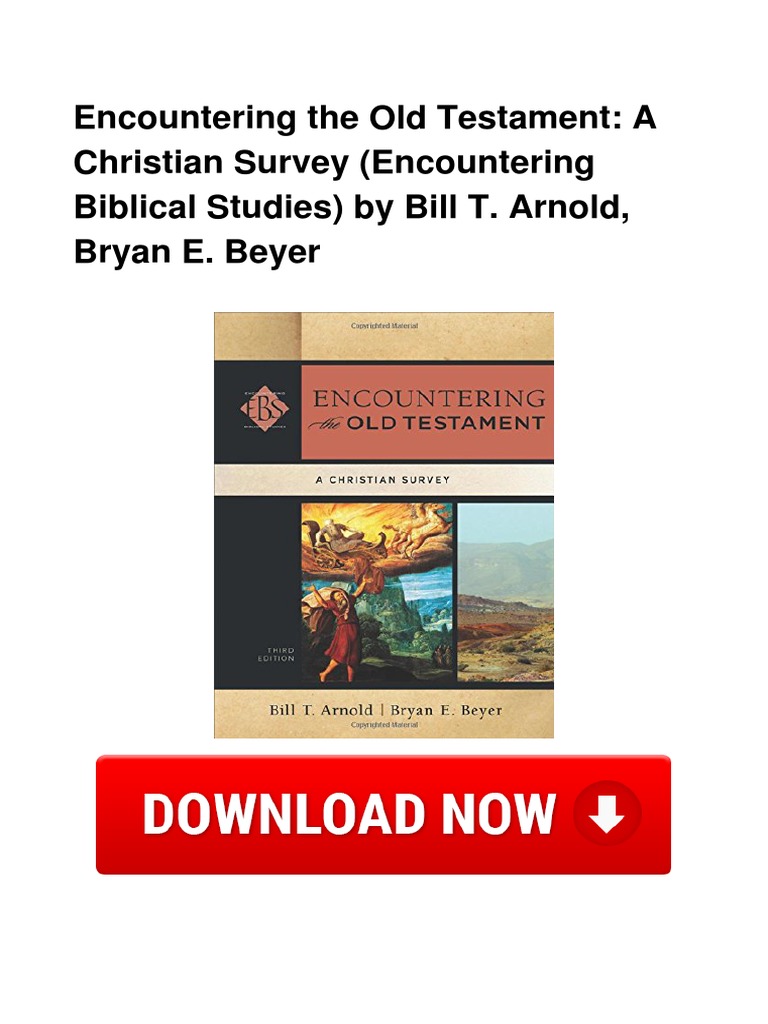 Encountering The Old Testament A Christi PDF | PDF | Bible