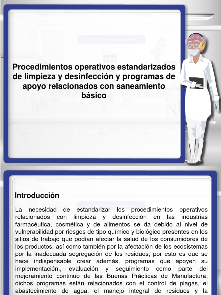 Procedimientos Operativos Estandarizados de Limpieza y Desinfeccion PDF ...