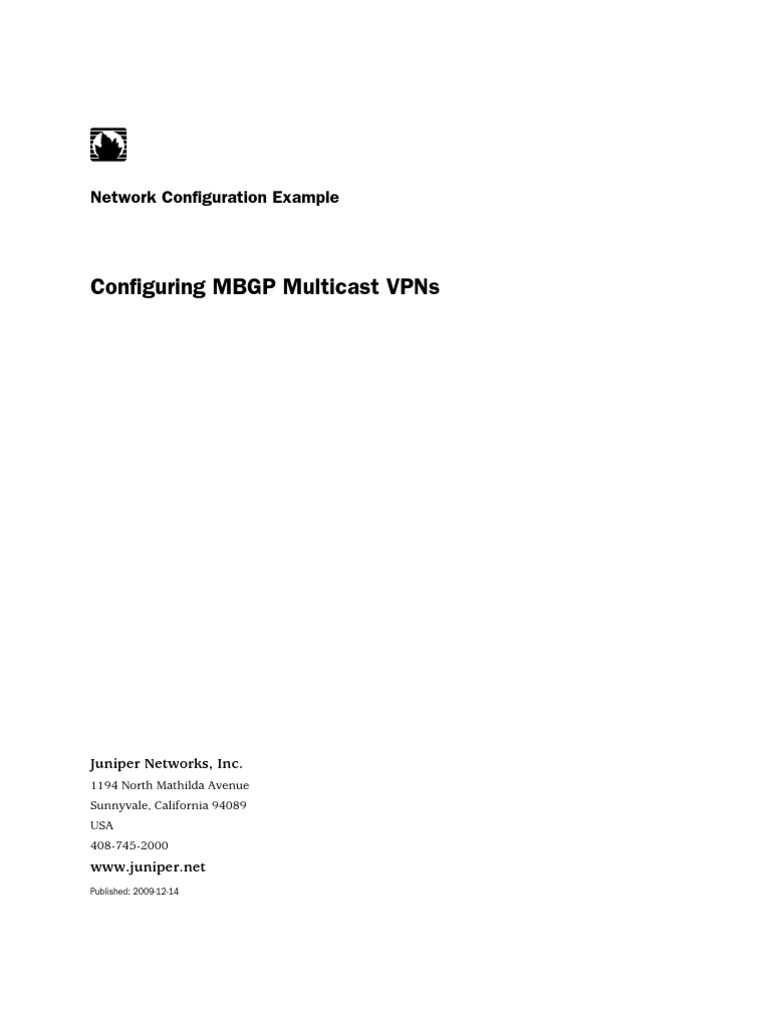 Configuring MBGP Multicast VPNs | PDF | Multiprotocol Label Switching | Networking