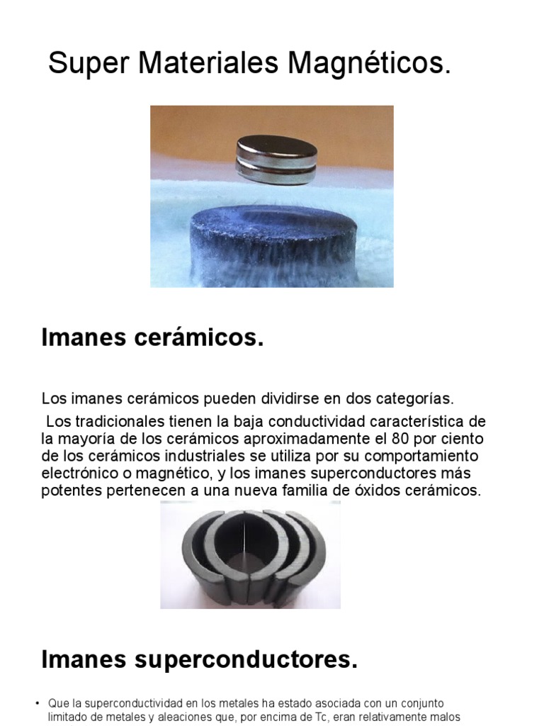 Imanes Superconductores Cerámicos | PDF