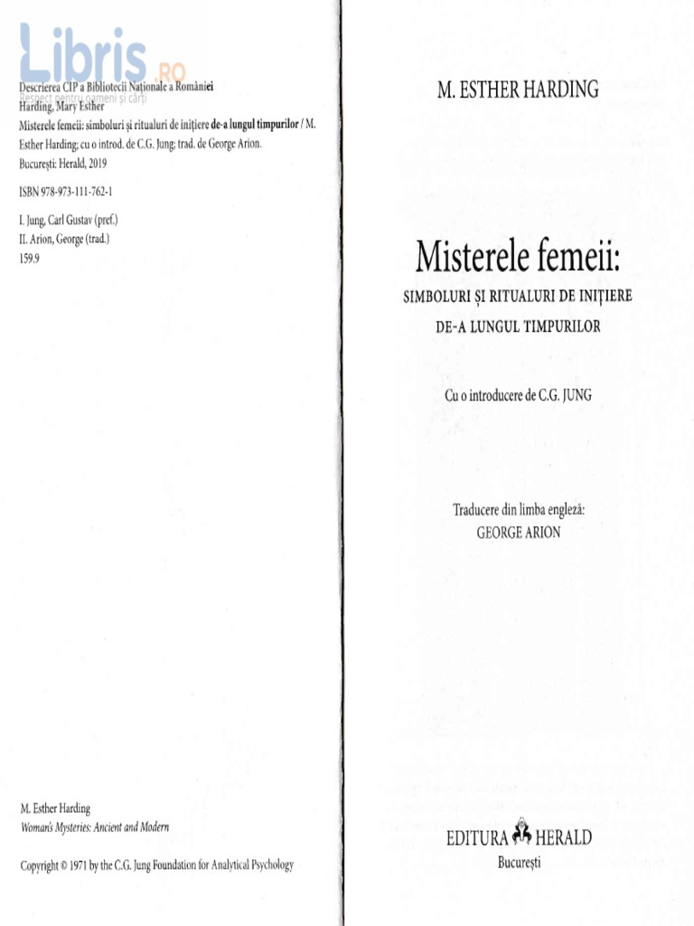 Misterele Femeii - Mary Esther Harding | PDF