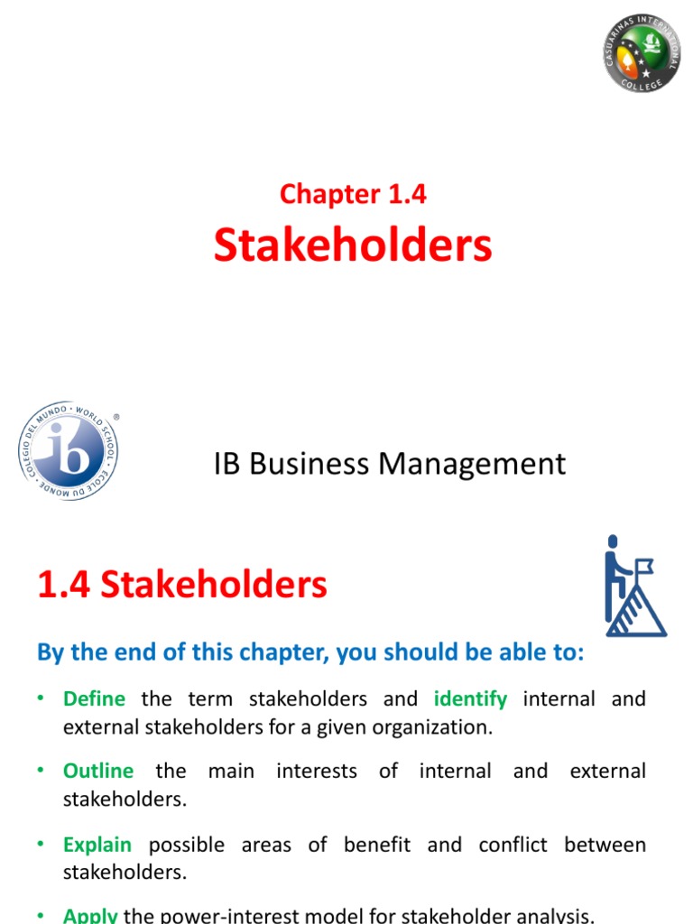 Stakeholders: IB Business Management | PDF | Stakeholder (Corporate ...