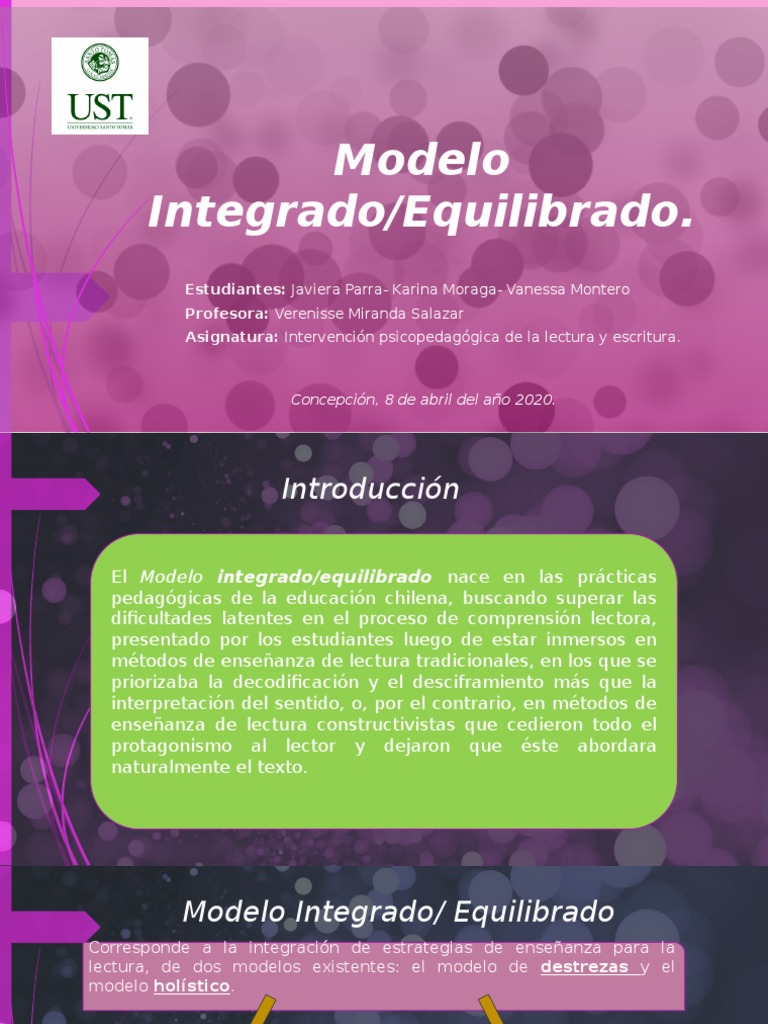 Modelo Integrado | PDF | Comprensión lectora | Educación de la primera ...
