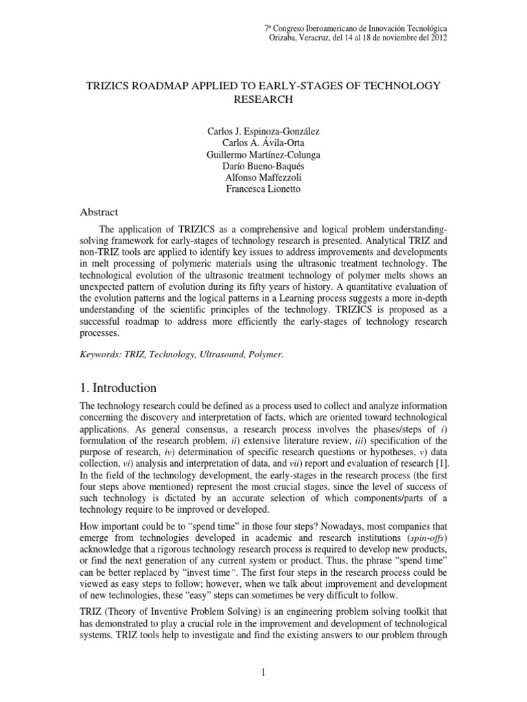 28 Trizics Roadmap | PDF | Ultrasound | Nature